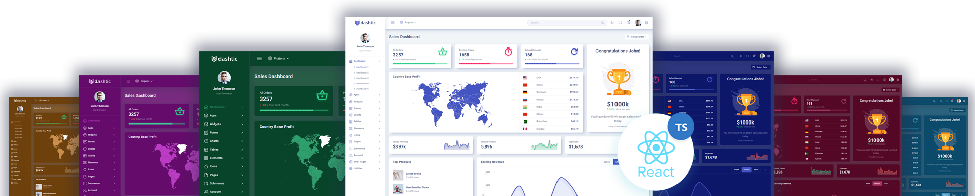 Dashtic Typescript React Premium Admin Template 